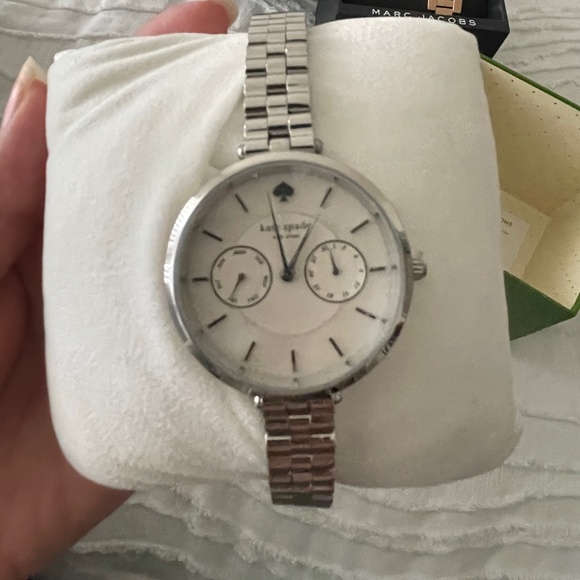 Accessories | Silver Kate Spade Watch | Poshmark